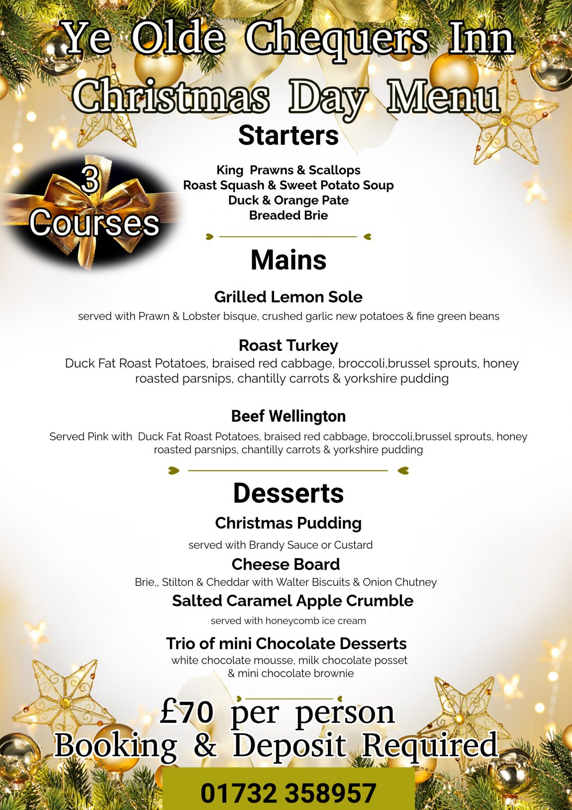 Food – Ye Olde Chequers Inn